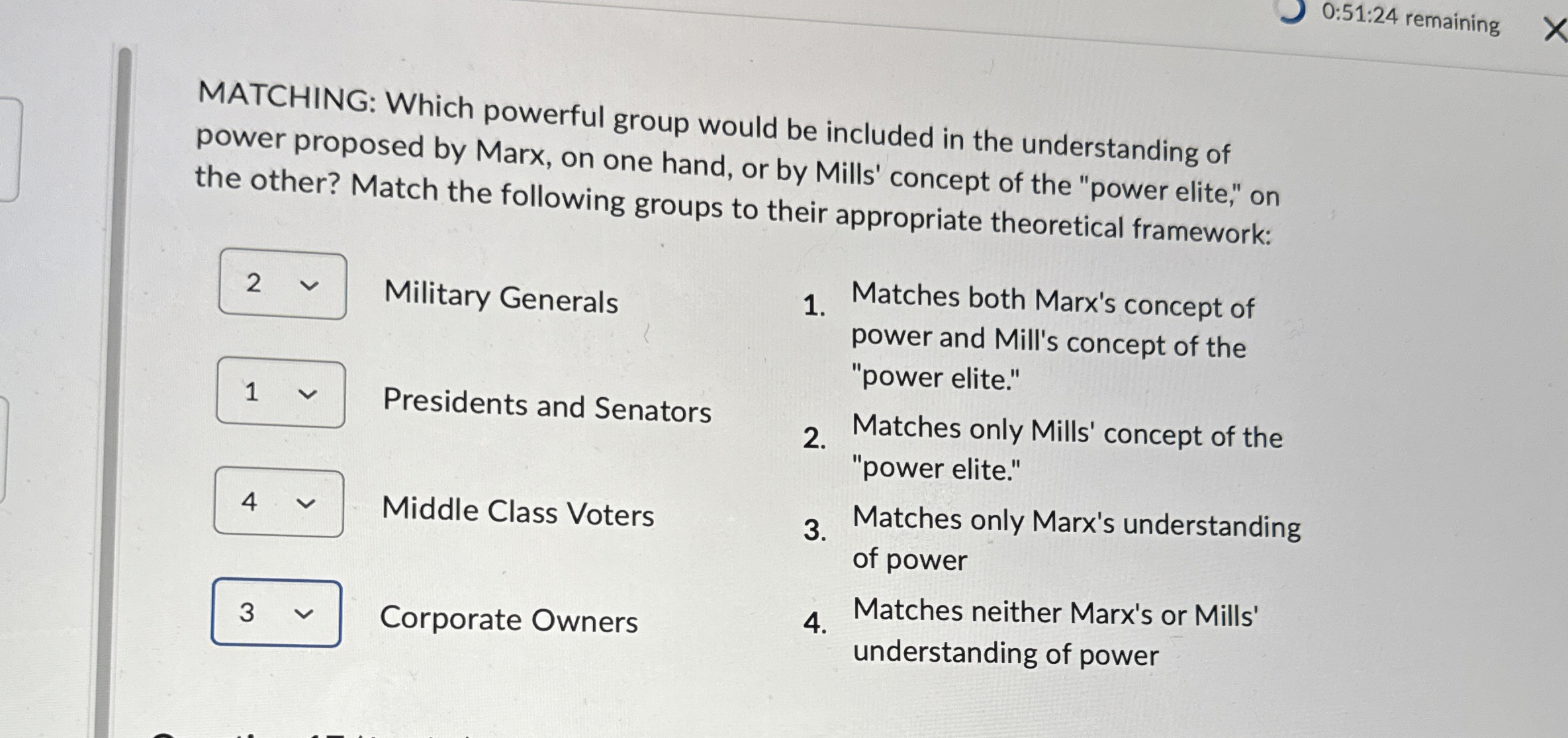 Solved MATCHING: Which powerful group would be included in | Chegg.com