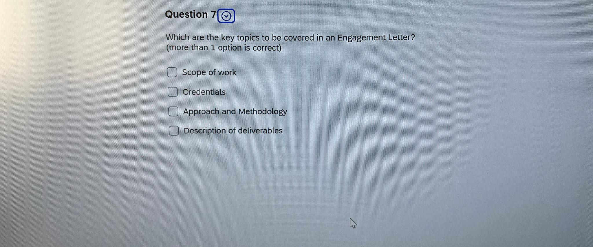 Solved Question 7Which are the key topics to be covered in | Chegg.com