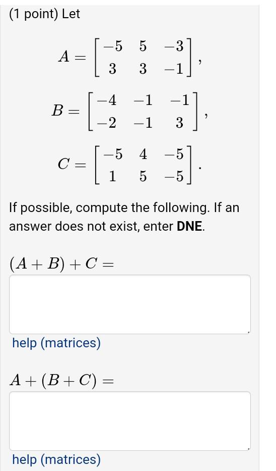 Solved A=[4−3−13−52] If possible, compute the following. If | Chegg.com