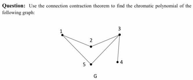 Solved Question: Use the connection contraction theorem to | Chegg.com