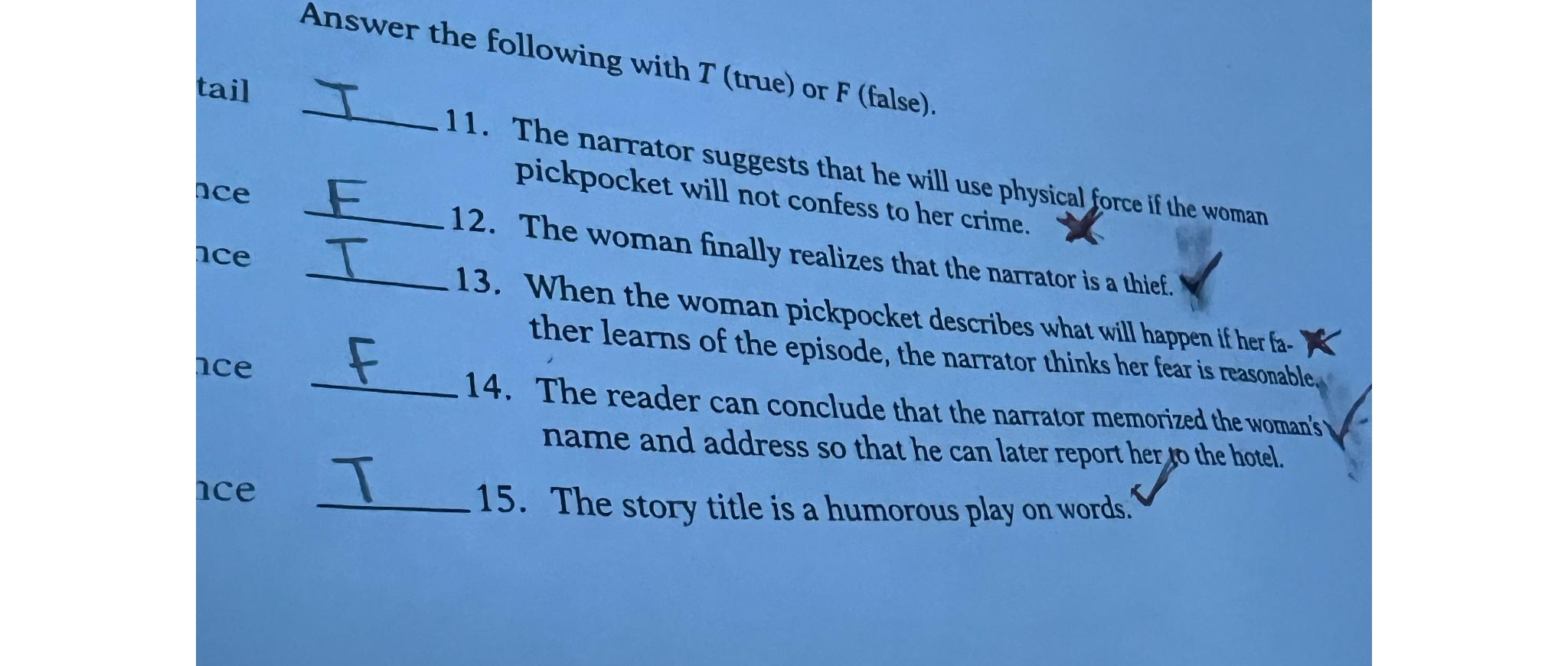 Solved Answer the following with T (true) ﻿or F (false).The | Chegg.com