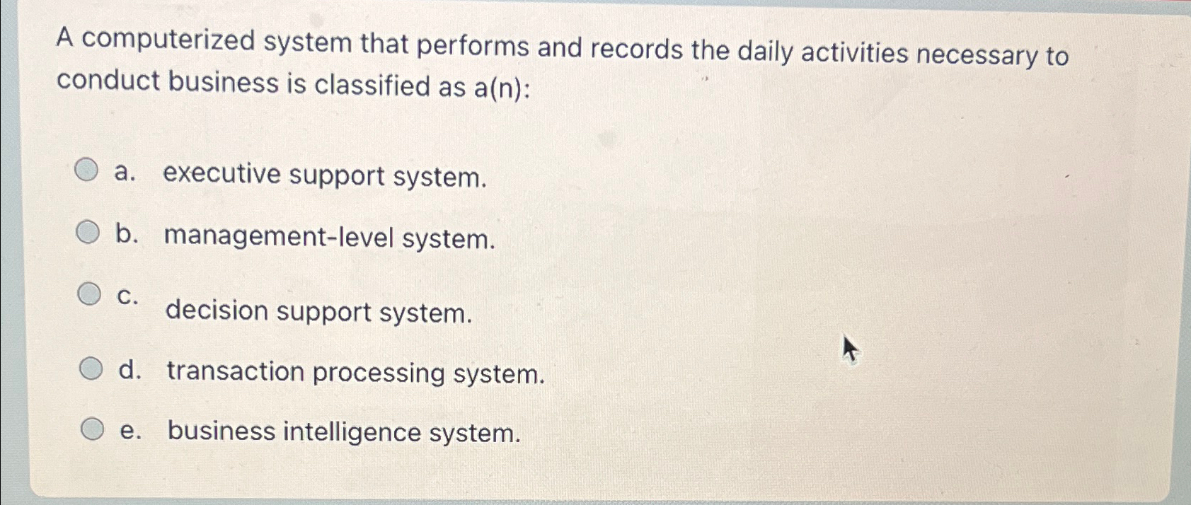 Solved A computerized system that performs and records the | Chegg.com