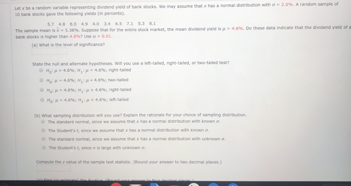 Solved Let x be a random variable representing dividend | Chegg.com