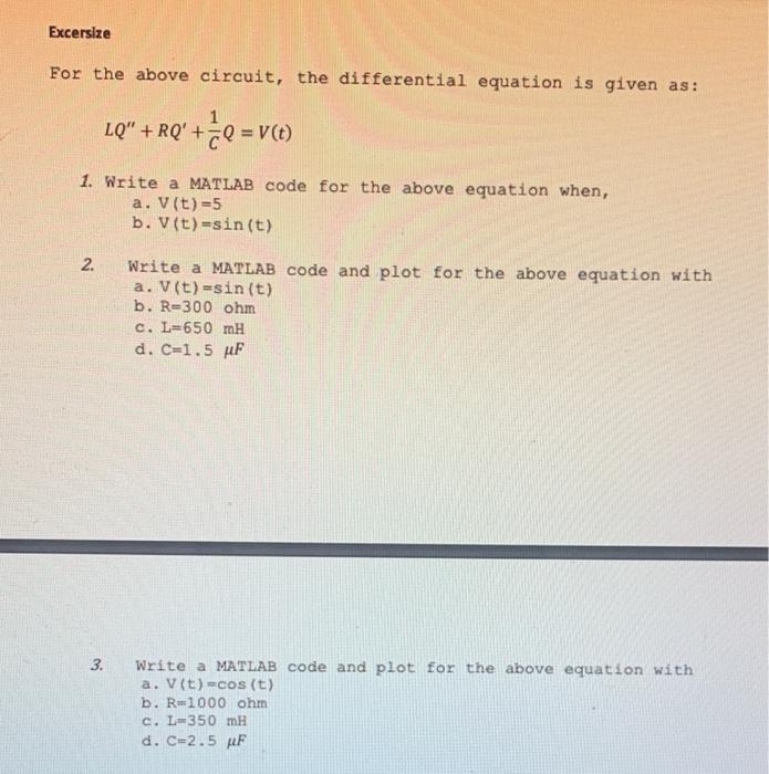 Solved $ Second order differential equation Use dsolve. | Chegg.com