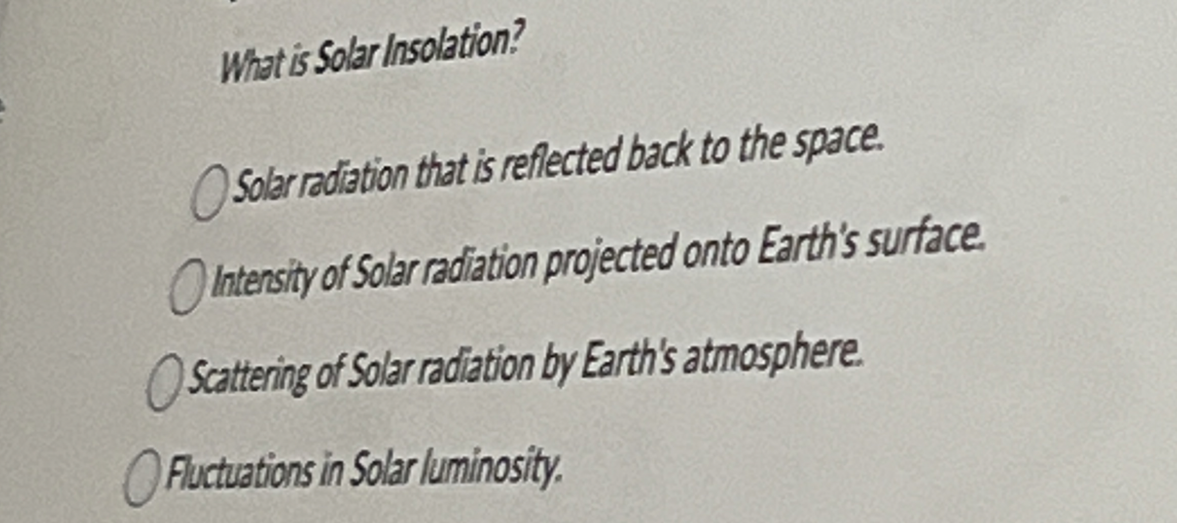 High Quality SOLUTION What is Solar lisolation?Solar radiation that is ...