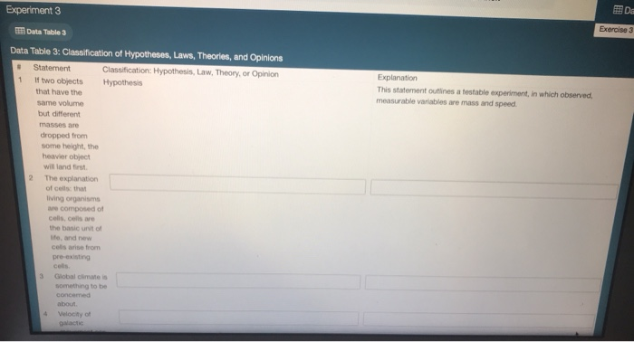 Solved please fill the table from 1-10 classifying each | Chegg.com