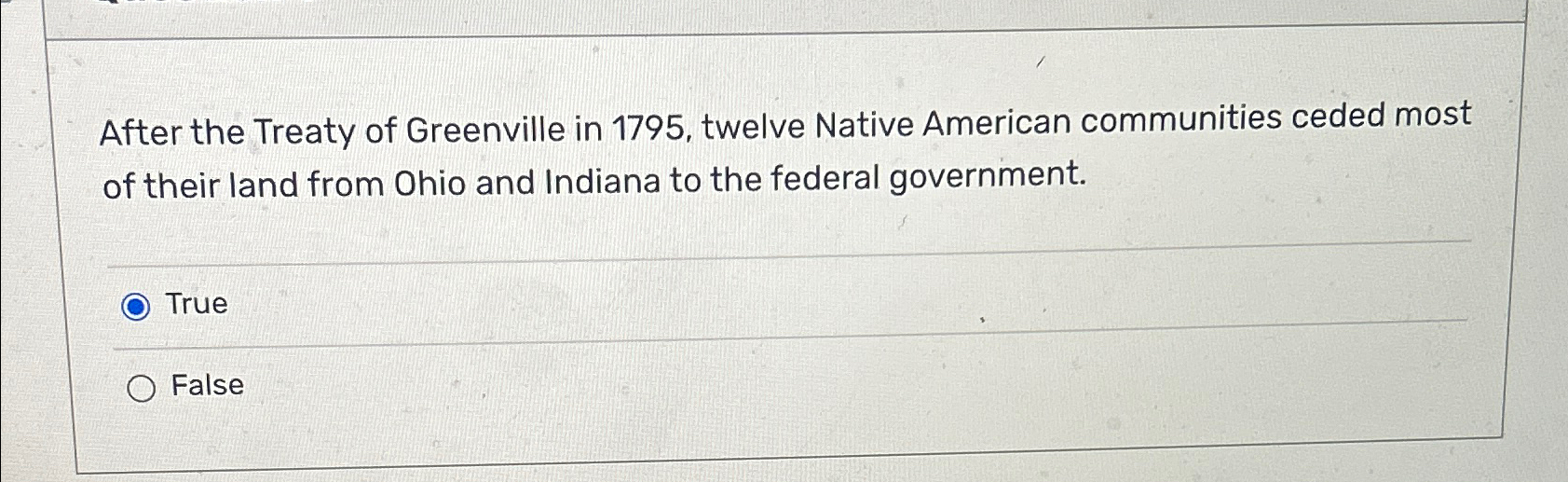 Solved After the Treaty of Greenville in 1795, ﻿twelve | Chegg.com
