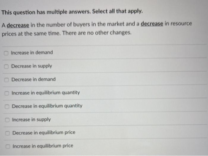 Solved This question has multiple answers. Select all that | Chegg.com