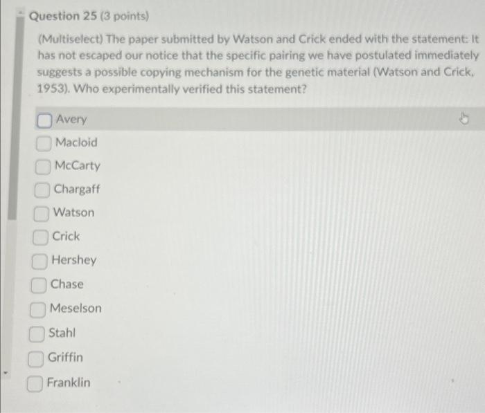 Solved Question 25 (3 points) (Multiselect) The paper | Chegg.com