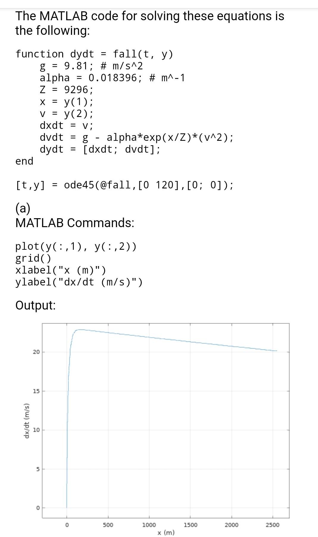 Solved Command Window >> parachute Wot enough input | Chegg.com