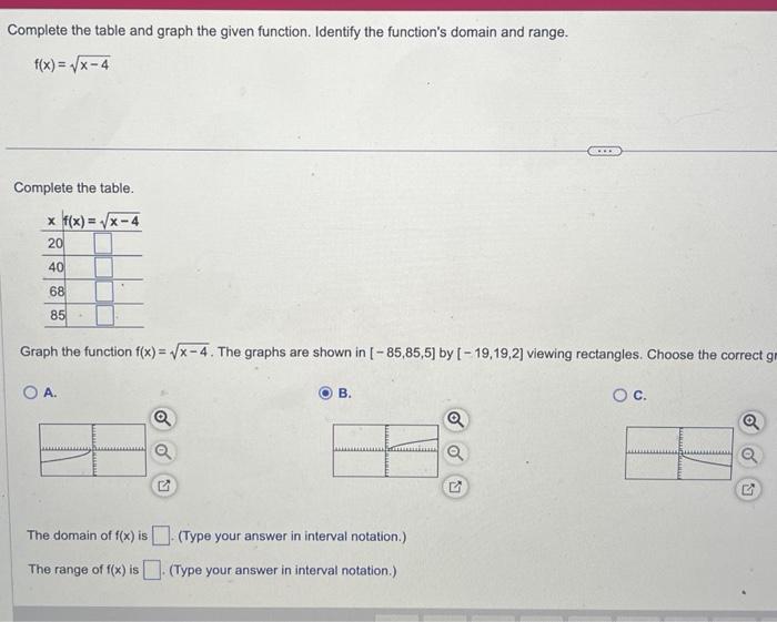 Solved Complete the table and graph the given function. | Chegg.com