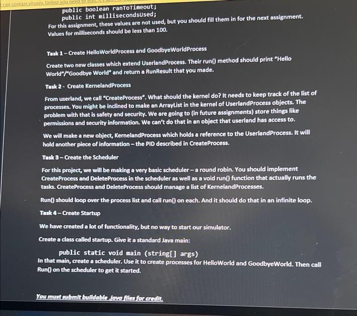 |CS1412 Operating Systems - Project 1 - Scheduler | Chegg.com