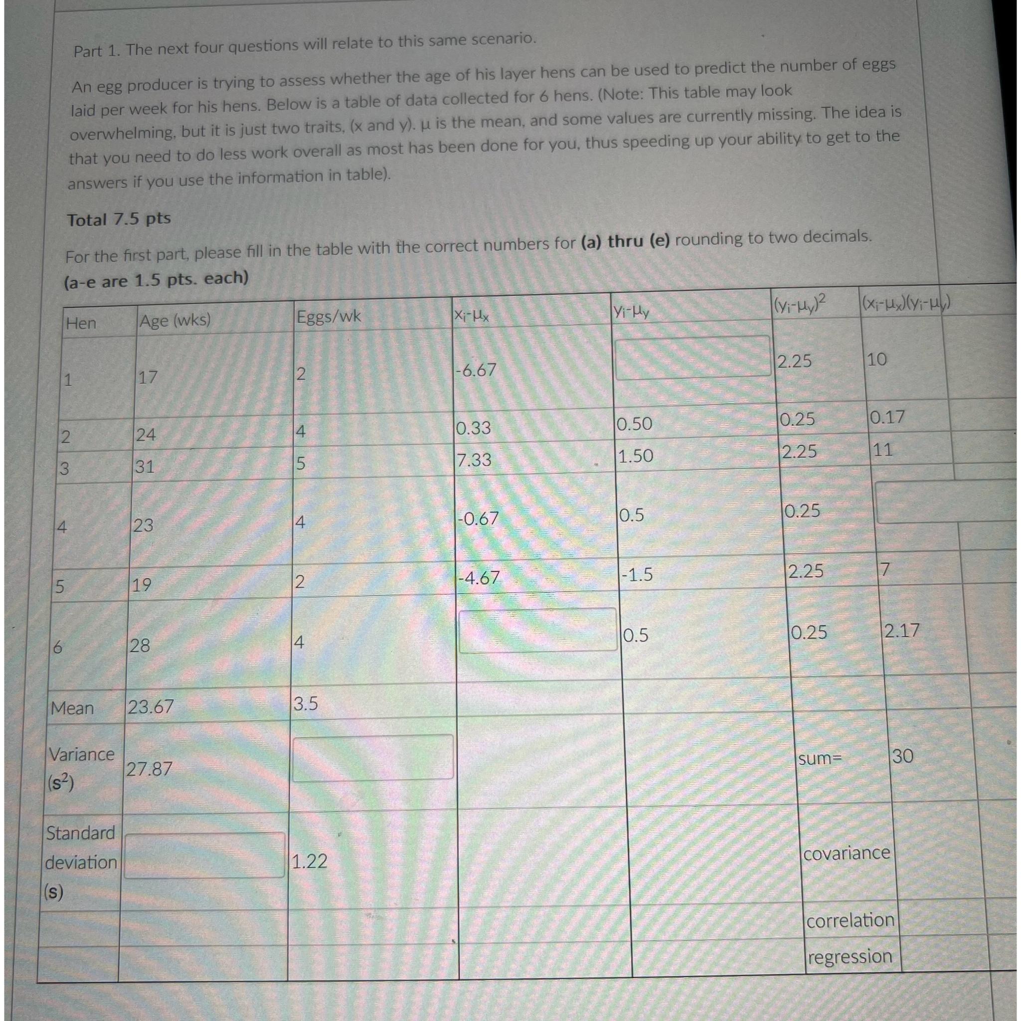 Solved Part 1. ﻿The next four questions will relate to this | Chegg.com