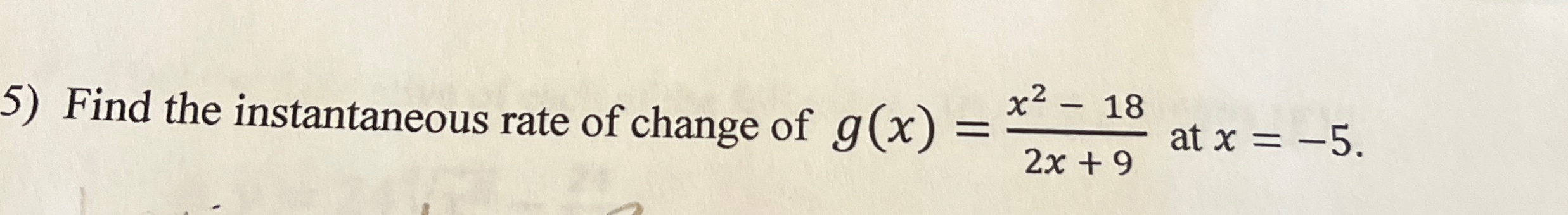 Solved Find the instantaneous rate of change of | Chegg.com