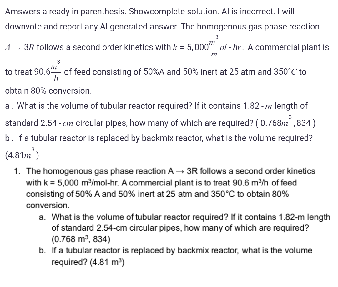 Solved Amswers already in parenthesis. Showcomplete | Chegg.com