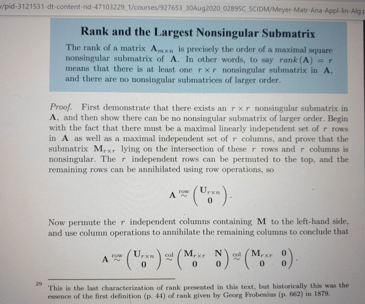 Solved Textbook 4.5.8 Is rank(AB) = rank(BA) when both | Chegg.com