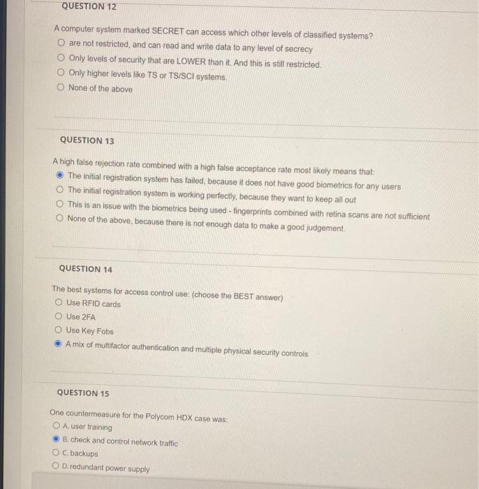 Solved A computer system marked SECRET can access which | Chegg.com