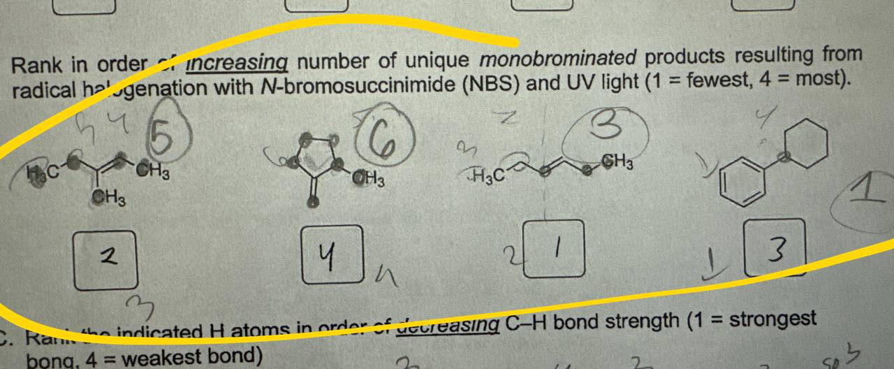 [Solved]: Rank in order :increasing number of unique monobro