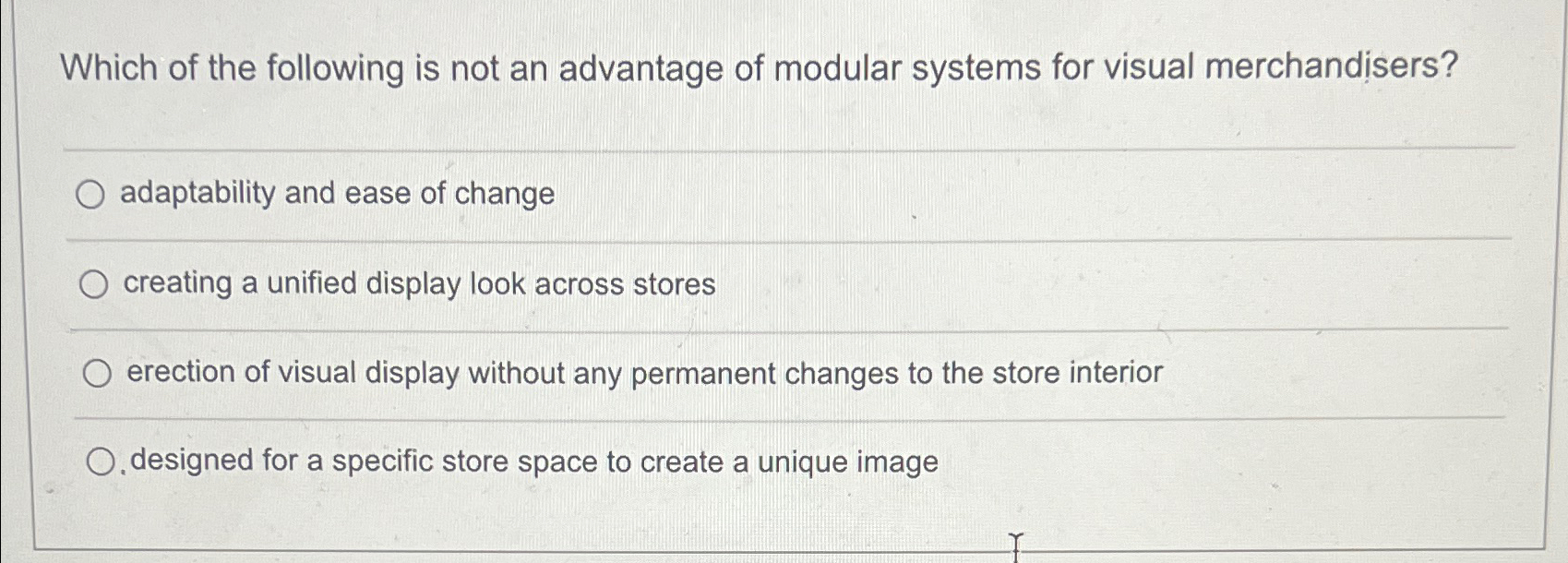 Solved Which of the following is not an advantage of modular | Chegg.com