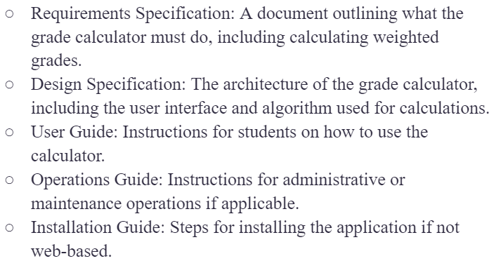 Solved This assignment about: A grade calculator that help | Chegg.com