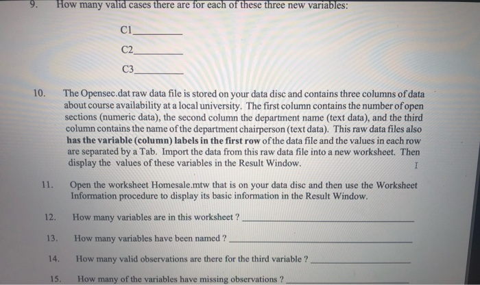 Solved 2. Enter the following data into the Worksheet Window | Chegg.com