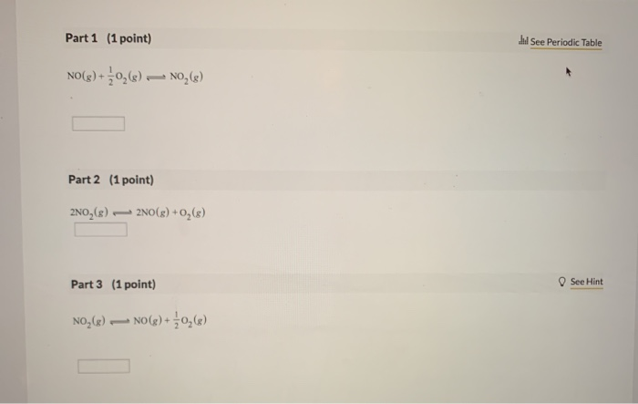Solved 08 Question (3 points) The equilibrium constant K for | Chegg.com