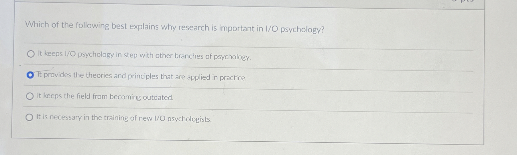 Solved Which of the following best explains why research is | Chegg.com