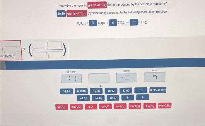 Solved Determine the mass in grams of CO2 that are produced | Chegg.com