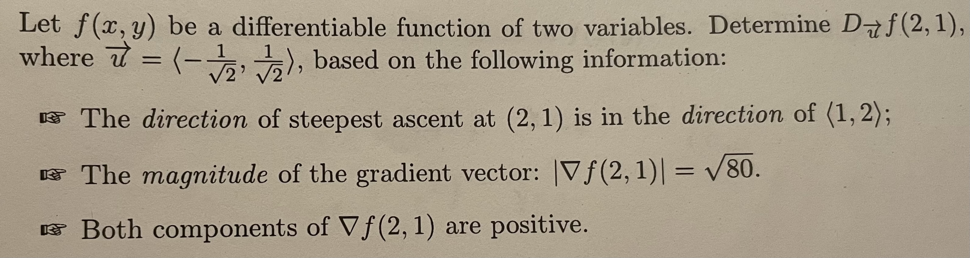 Solved Let f(x,y) ﻿be a differentiable function of two | Chegg.com
