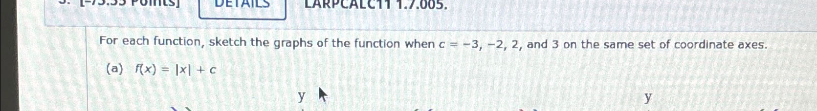 Solved For each function, sketch the graphs of the function | Chegg.com