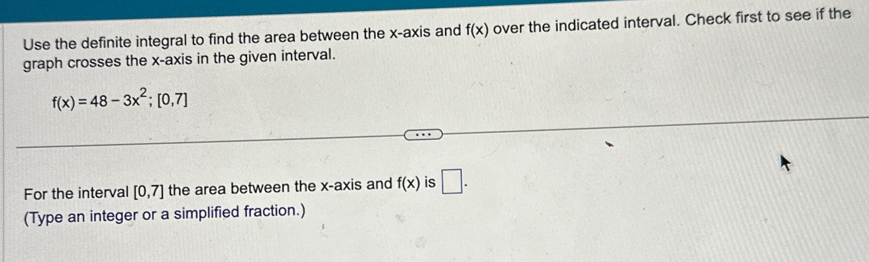Solved Use the definite integral to find the area between | Chegg.com