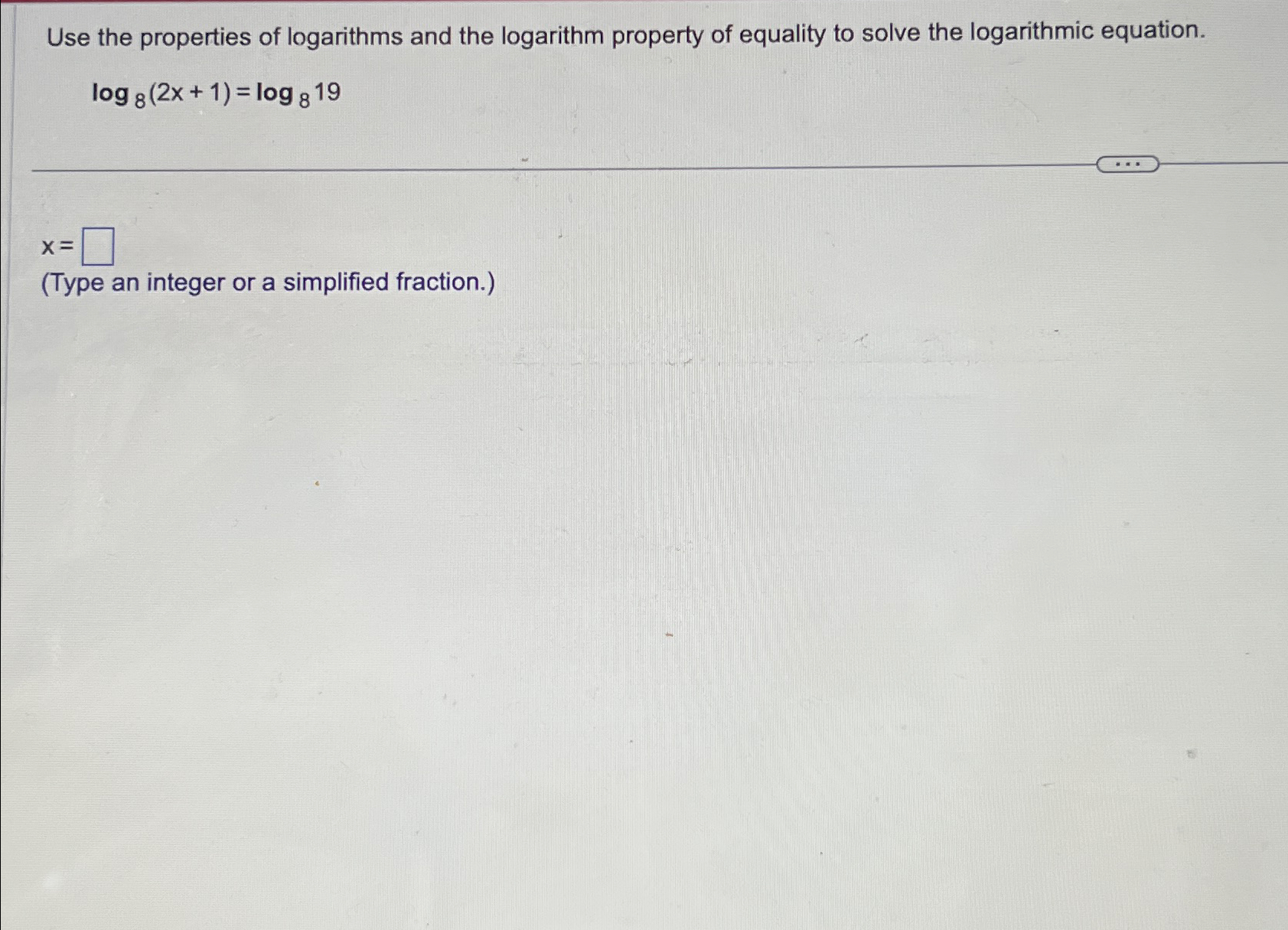 Solved Use the properties of logarithms and the logarithm | Chegg.com