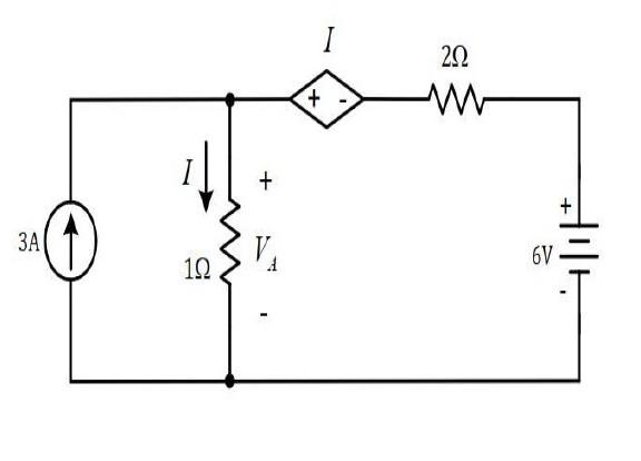 Solved Find The Va Voltage Using The Superposition Theorem