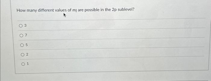 Solved How many different values of my are possible in the | Chegg.com