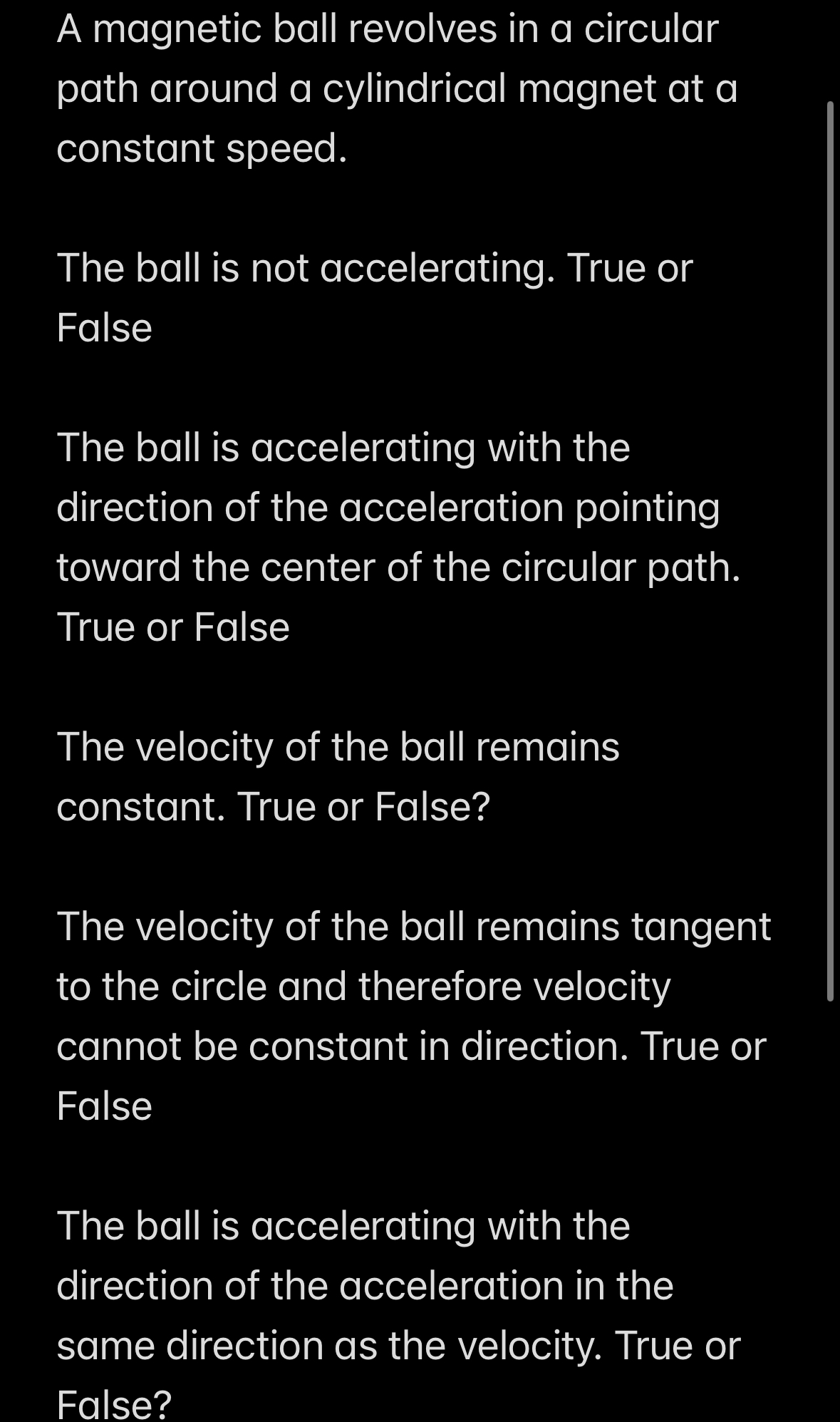 Solved A magnetic ball revolves in a circularpath around a | Chegg.com | Chegg.com