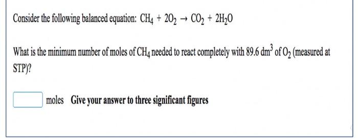Solved Consider the following balanced equation: | Chegg.com