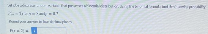 Solved Let x be a discrete random variable that possesses a | Chegg.com