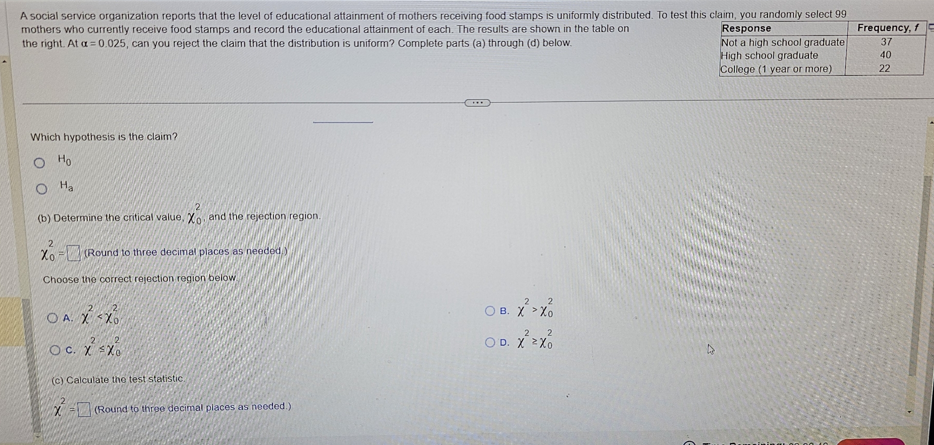Solved A social service organization reports that the level | Chegg.com