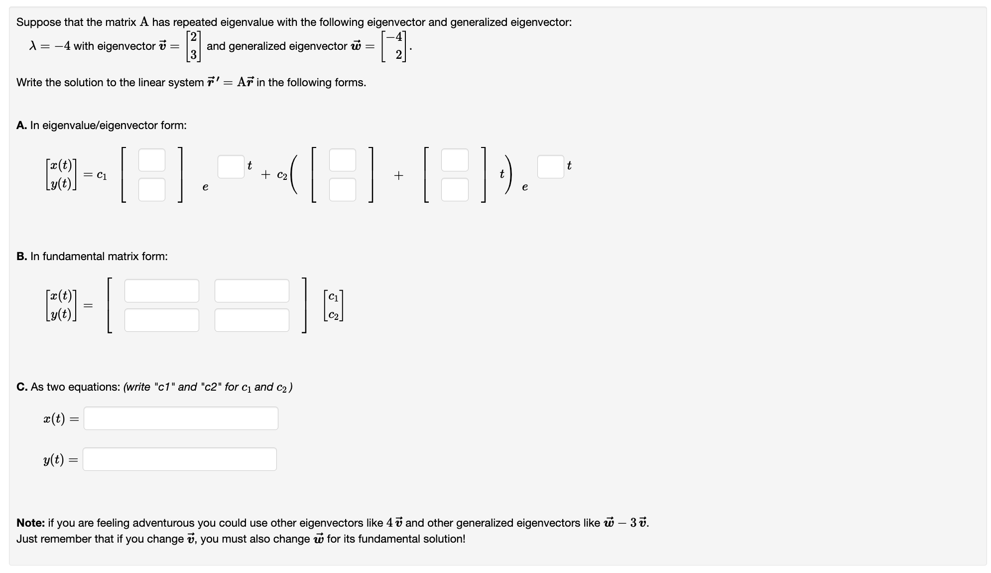 Solved Suppose That The Matrix A Has Repeated Eigenvalue