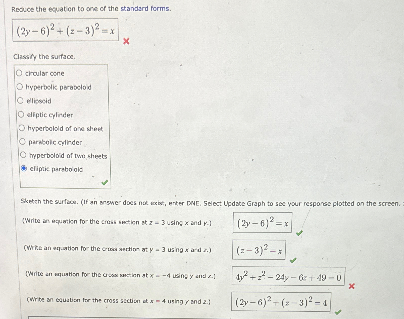 Solved Reduce the equation to one of the standard | Chegg.com