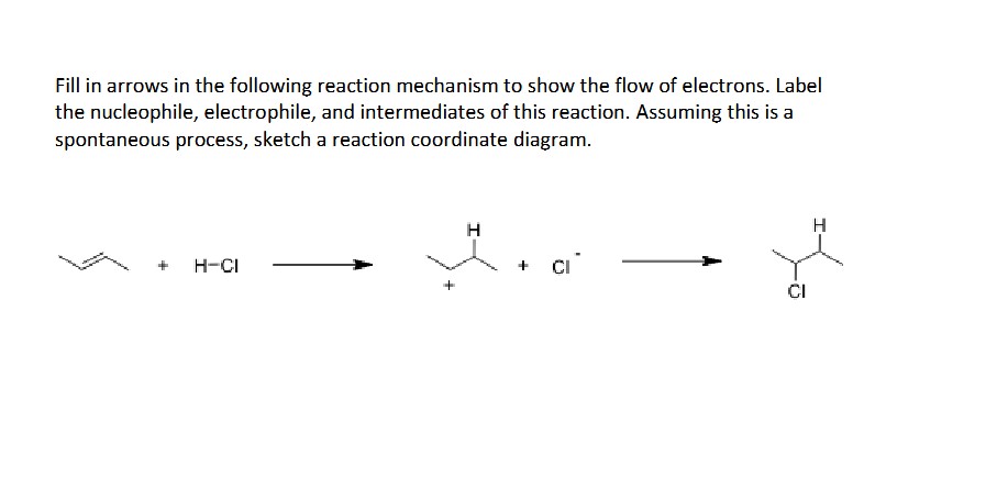 Solved Fill in arrows in the following reaction mechanism to | Chegg.com