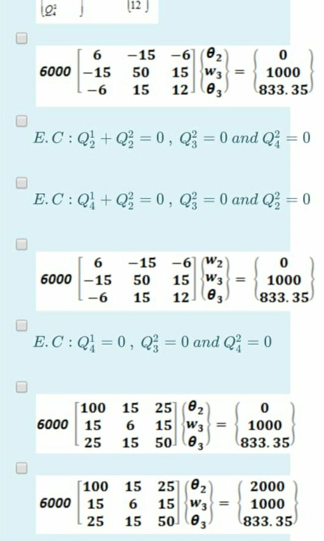 Solved Use the minimum number of Euler Bernoulli beam finite | Chegg.com
