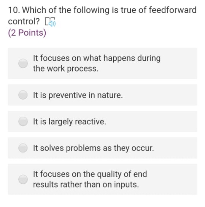 Solved 10. Which of the following is true of feedforward | Chegg.com