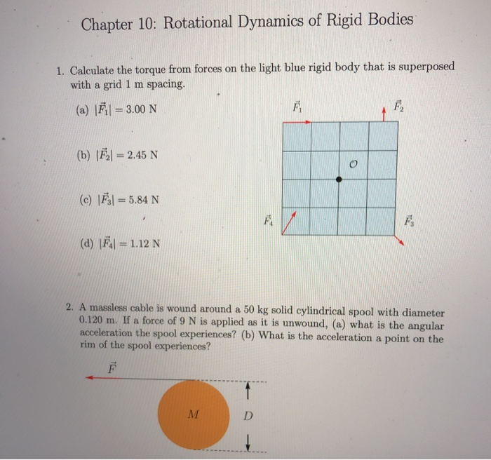 Solved Chapter 10: Rotational Dynamics of Rigid Bodies 1. | Chegg.com