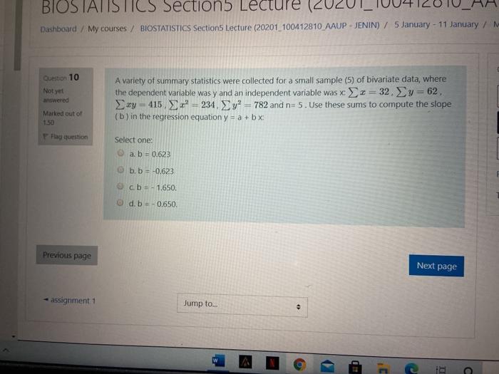 Solved BIOSTATISTICS Section5 Lecture (20 Dashboard / My | Chegg.com