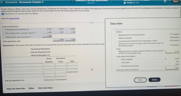 Solved Homework: Homework Chapter 5 TWO Part2017 Savo Point: | Chegg.com