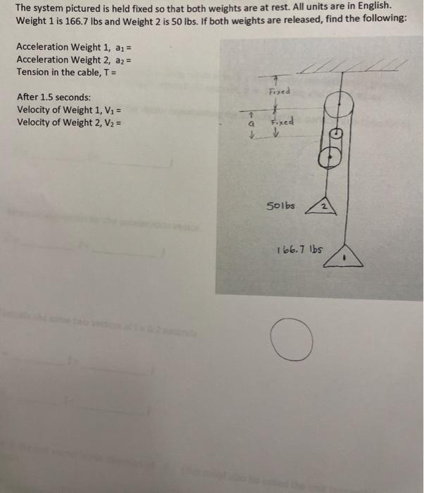 Solved The system pictured is held fixed so that both | Chegg.com