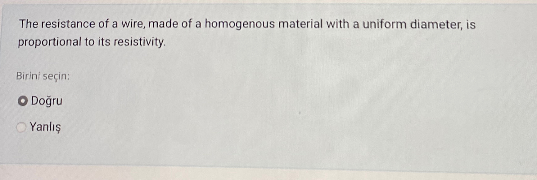 Solved The resistance of a wire, made of a homogenous | Chegg.com