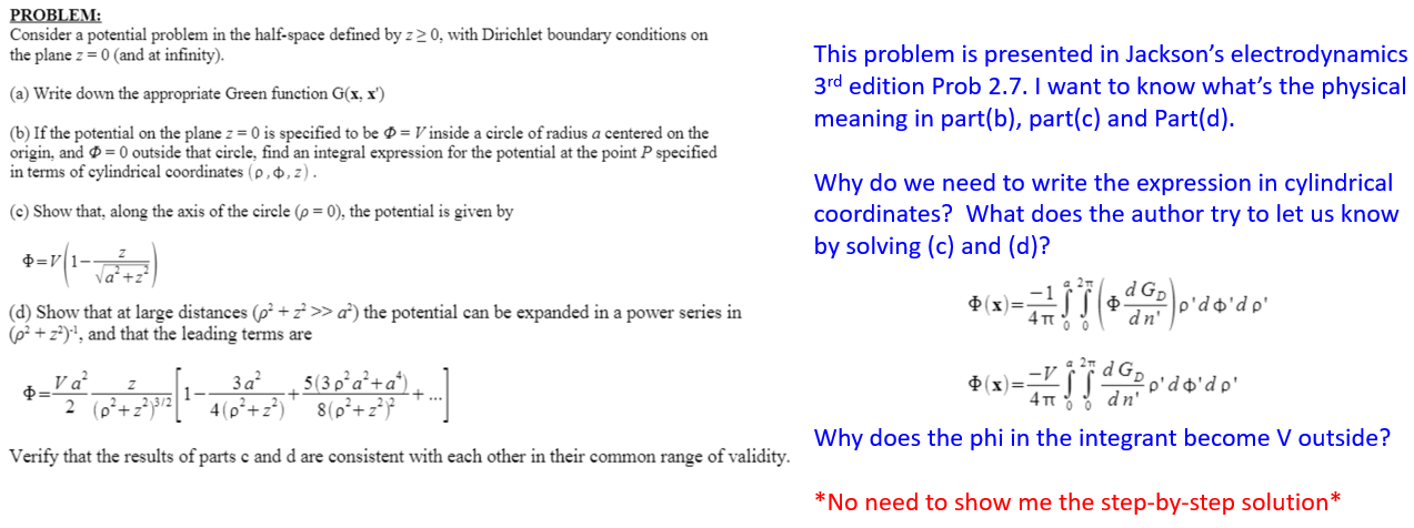 Solved PROBLEM:Consider a potential problem in the | Chegg.com