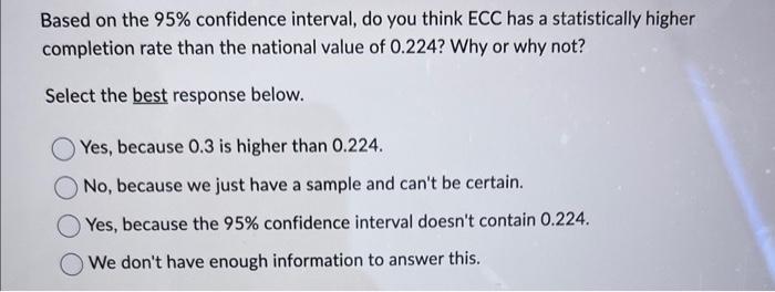 Solved Which of the following is a 95% confidence interval | Chegg.com